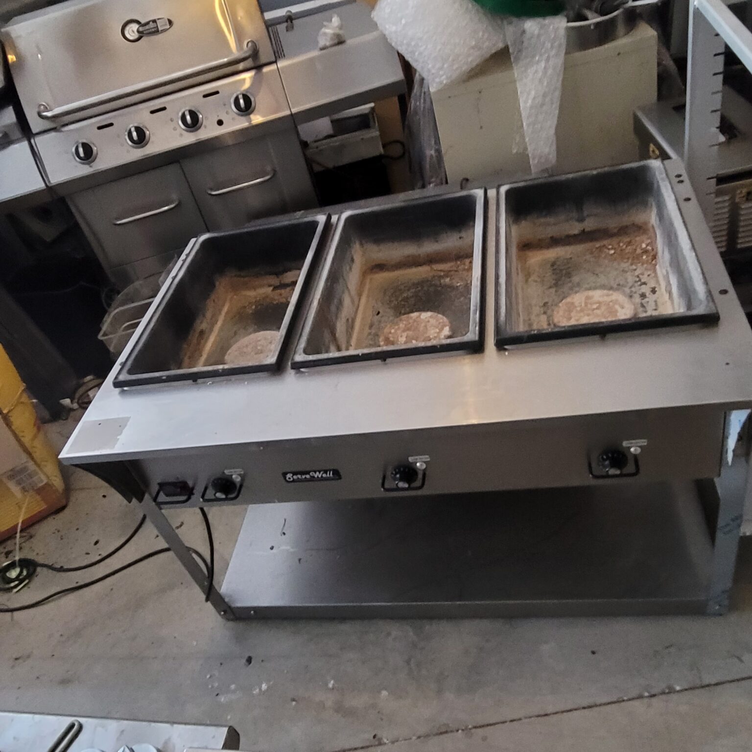 3 compartment Steam Table 120 volt single phase – Used Equipment